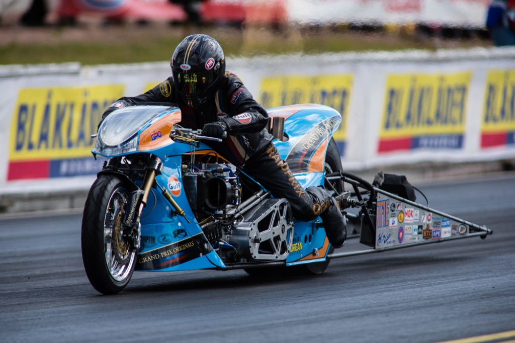 Gulf Oil Dragracing Breaks Record, Take Honors in Finland – Drag Bike News