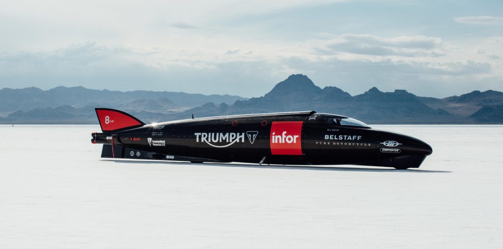 Carpenter Racing-Backed Triumph Streamliner Land Speed Record Attempt ...