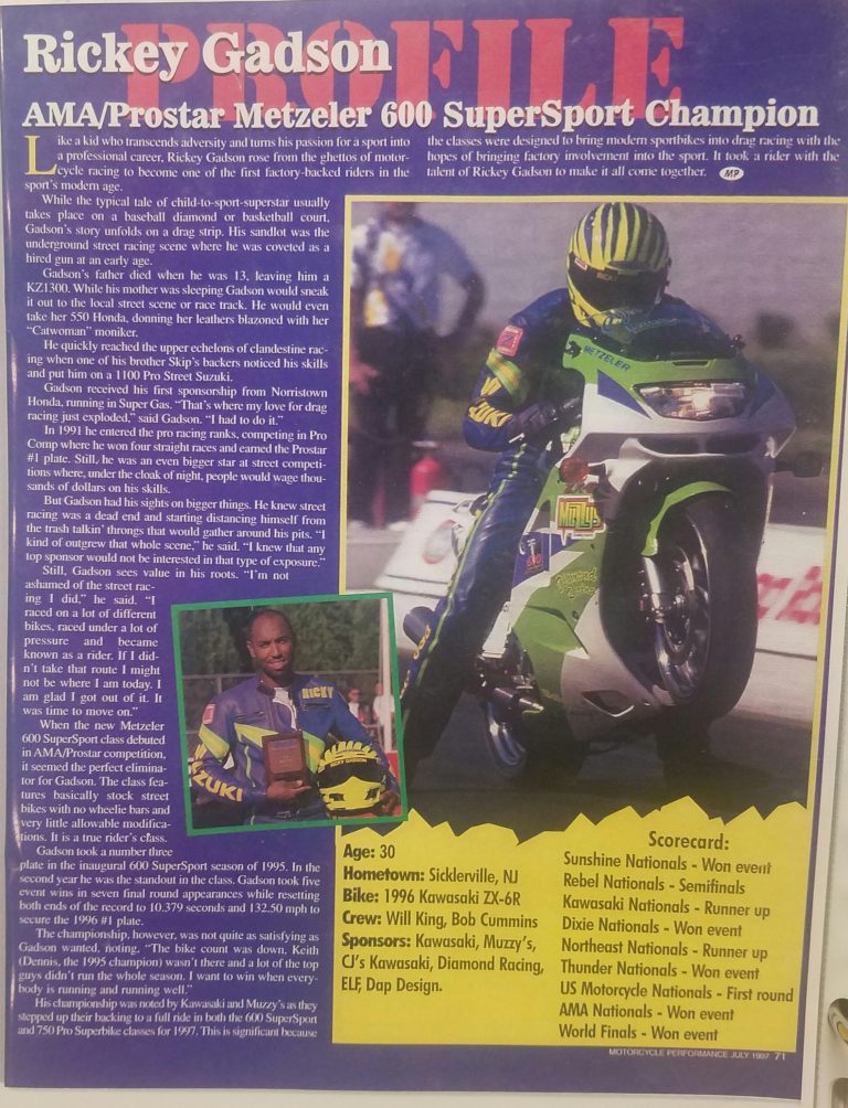 Rickey Gadson’s Road to Becoming One of the Most Successful Dragbike ...