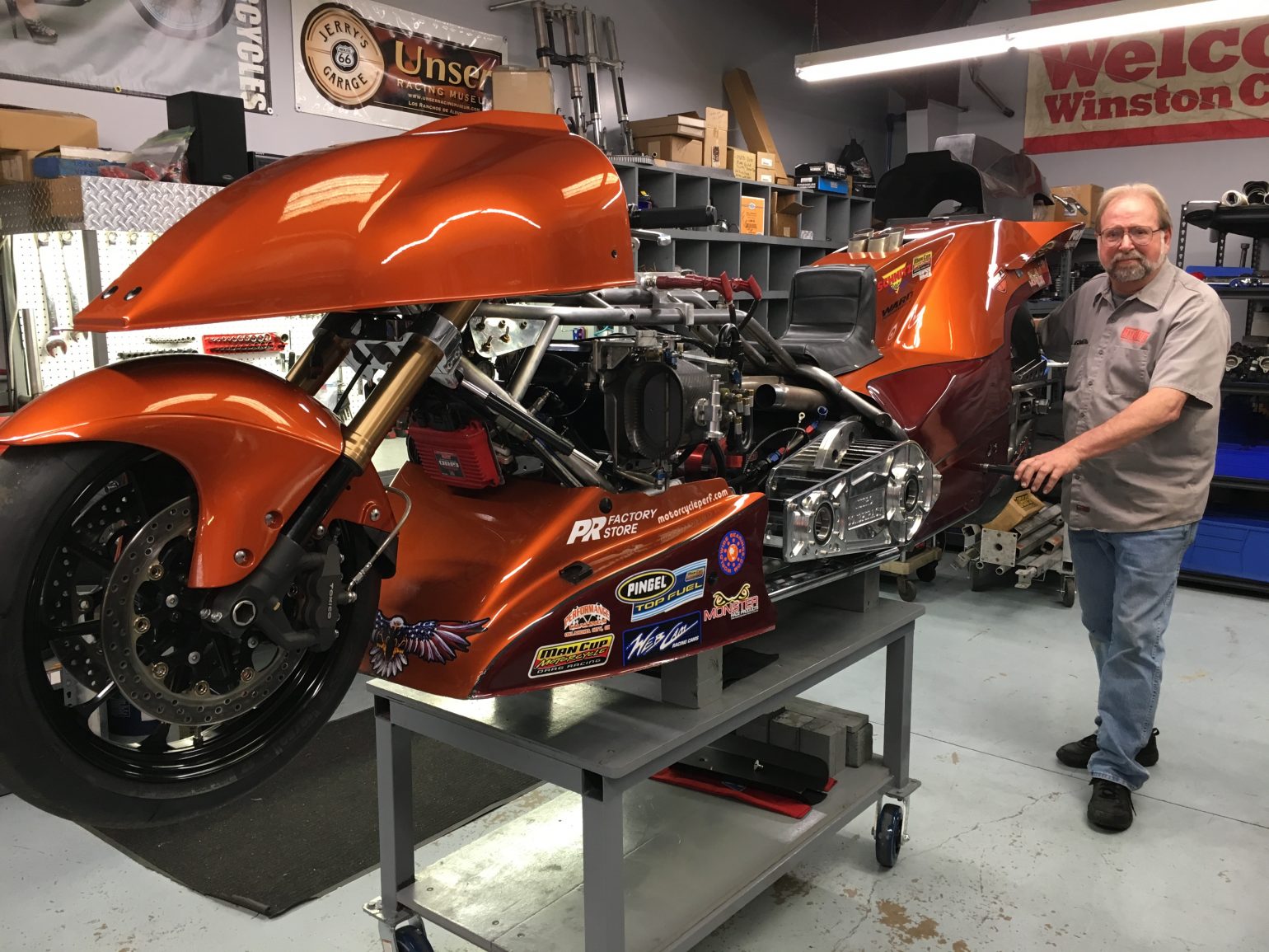 Top Fuel Motorcycle Racer Sam Wills Shop Tour – Drag Bike News