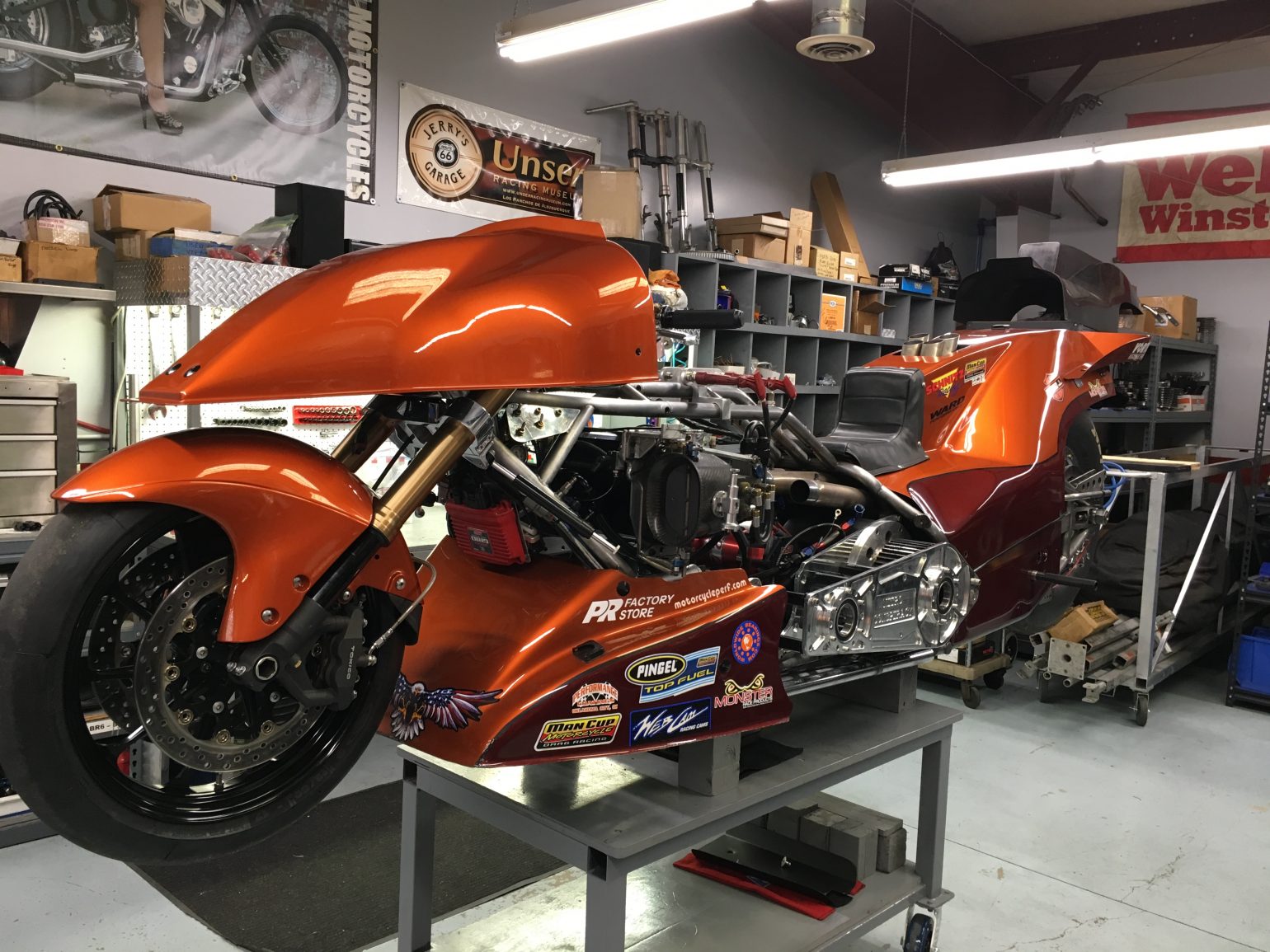 Top Fuel Motorcycle Racer Sam Wills Shop Tour – Drag Bike News