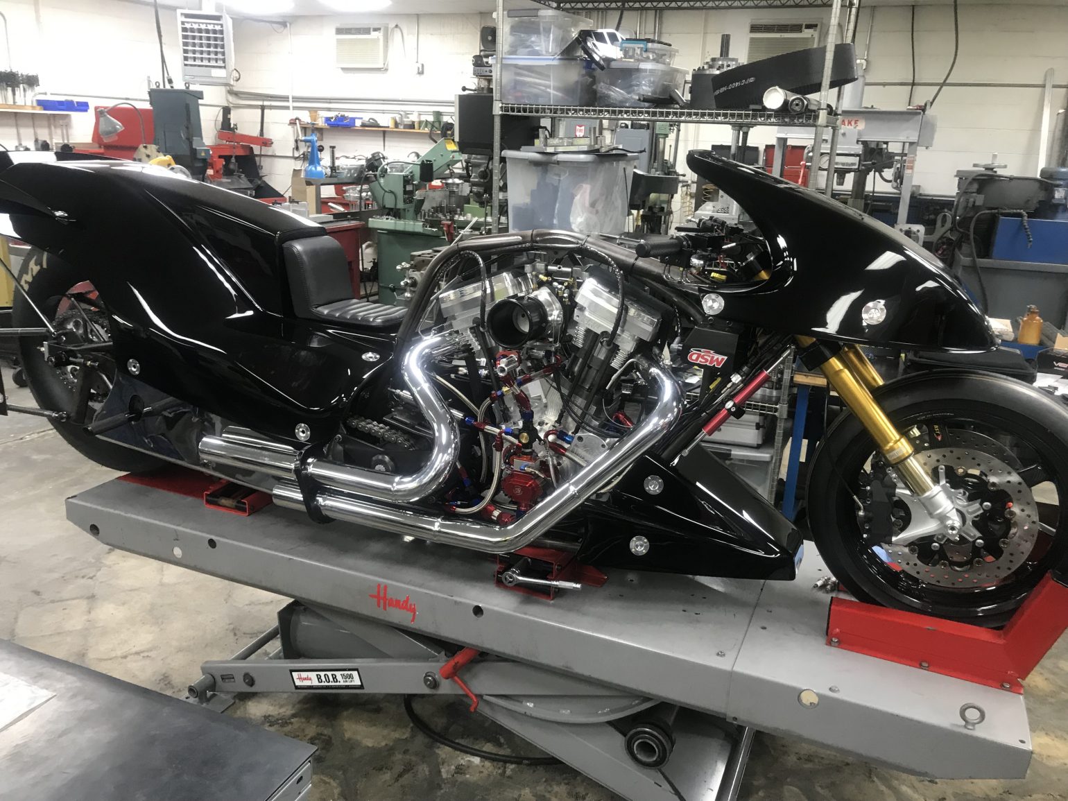 Amazing Revamped Nitro Harley Rolls Out of Larry “Spidermam” McBride’s ...