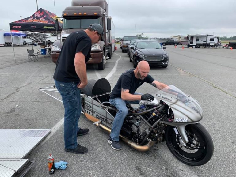 Close Look at New Turbo Hayabusa Funny Bike of Mark Rendeluk – Drag ...
