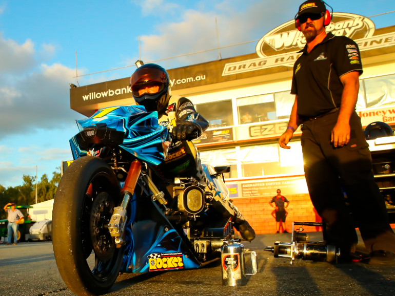 Top Fuel Motorcycle Racer Chris Matheson Ready For Winter Sun And Fast ...
