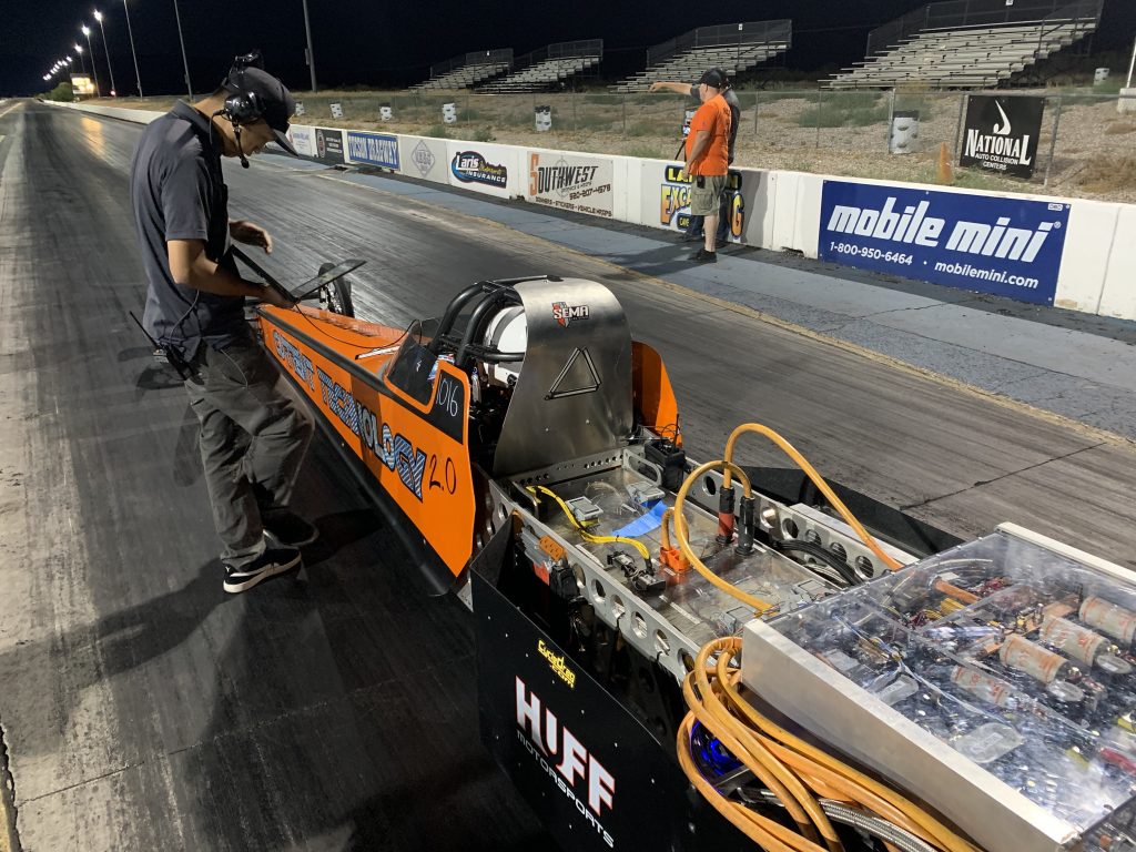 Shocker Huff Claims First Electric Dragster 200 MPH Run Drag Bike News