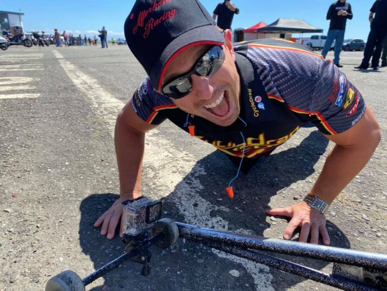 Pro Mod Drag Bike Destroys On Board Camera – Drag Bike News