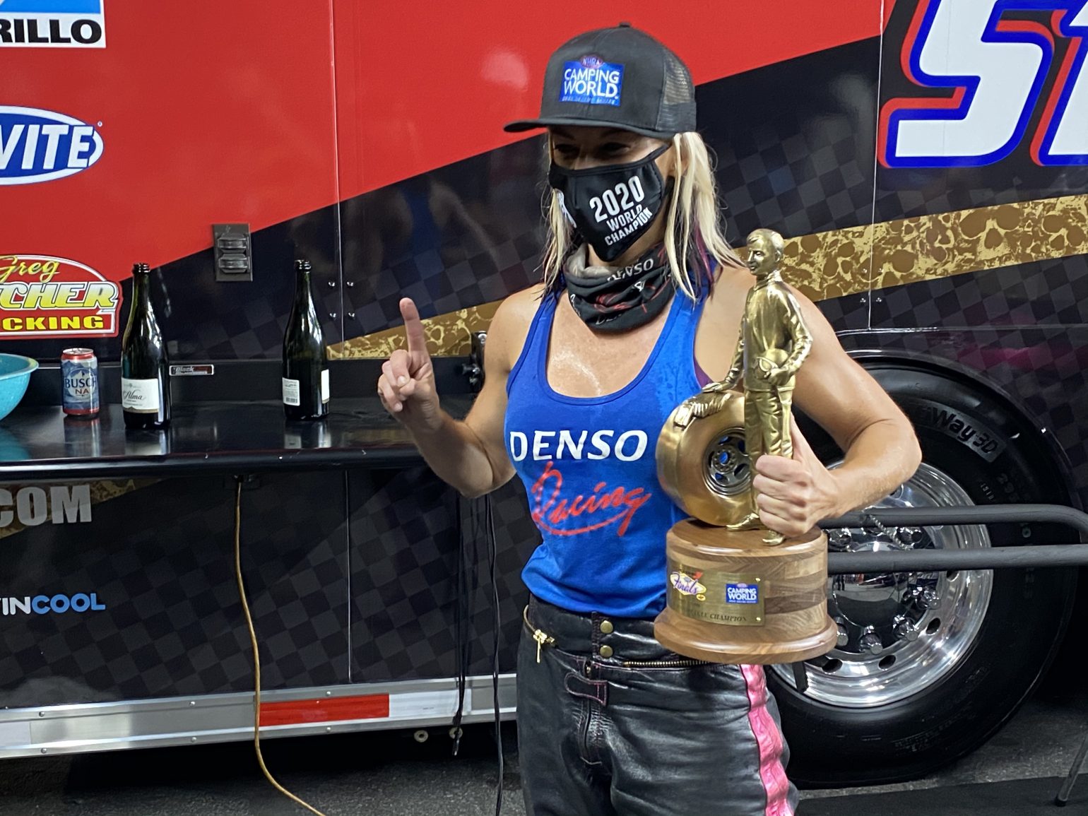 Matt Smith Wins NHRA Title! Wife Angie Smith Wins Race – Drag Bike News