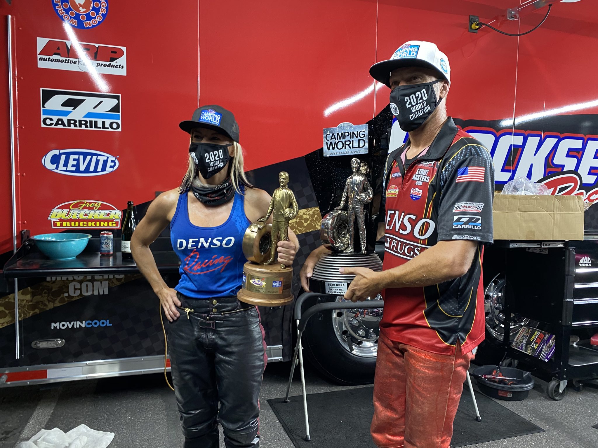 Matt Smith Wins NHRA Title! Wife Angie Smith Wins Race – Drag Bike News