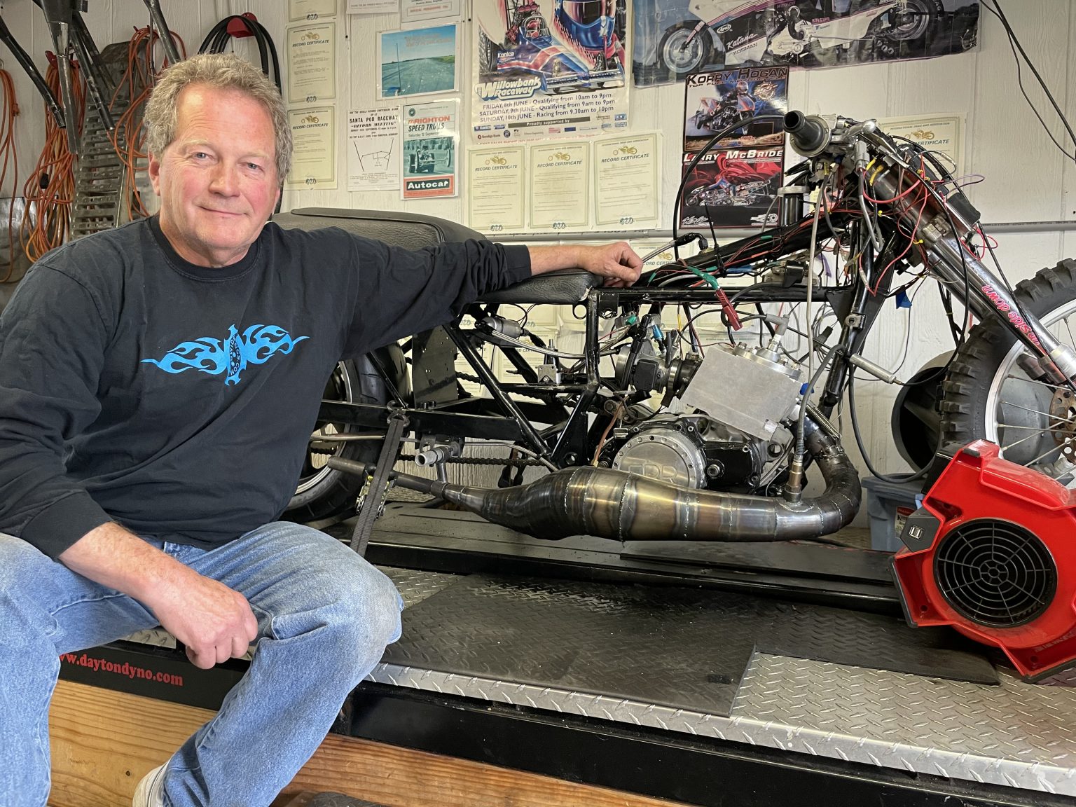 World’s Fastest Two Stroke Garage Tour – Drag Bike News