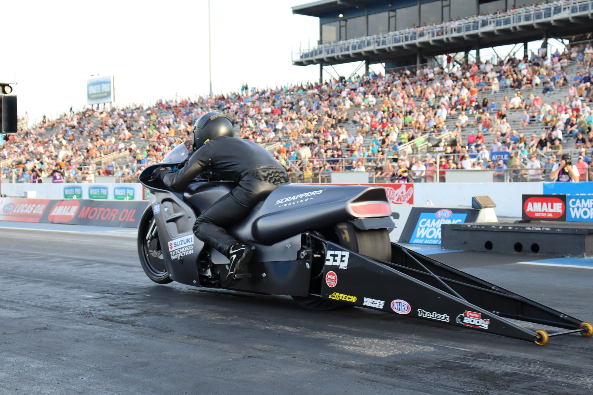 Rocky Start at Gators For Scrappers Racing – Drag Bike News