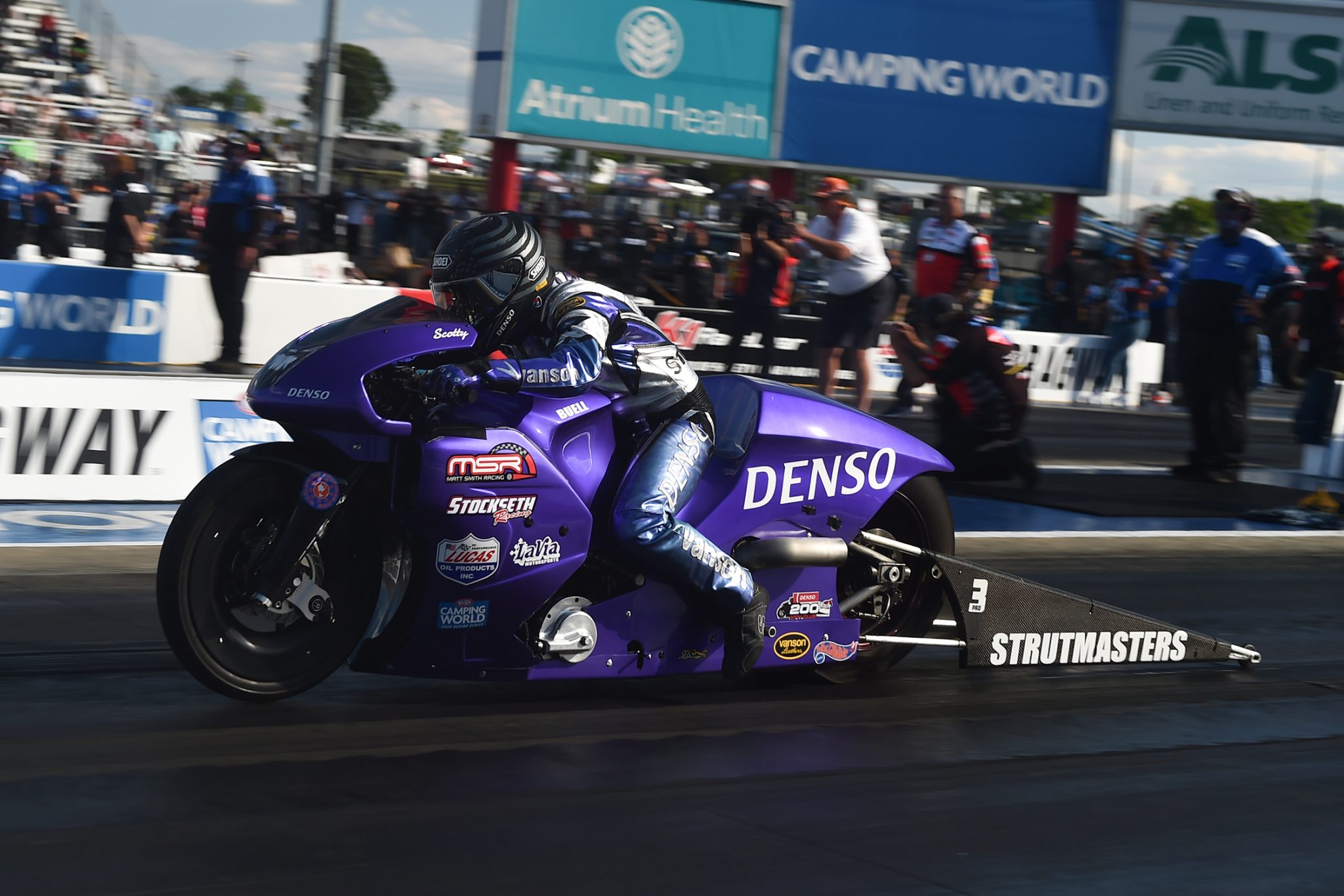 Steve Johnson Records Quickest Ever Pro Stock Motorcycle Suzuki Pass ...
