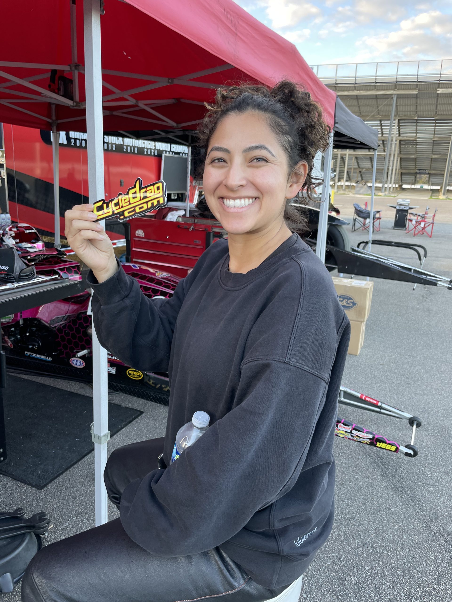 Jianna Salinas Evaristo Continues Rapid Pro Stock Motorcycle