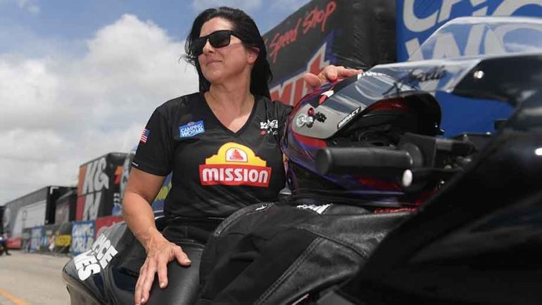 Angelle Sampey Named Mission Food Brand Ambassador – Drag Bike News