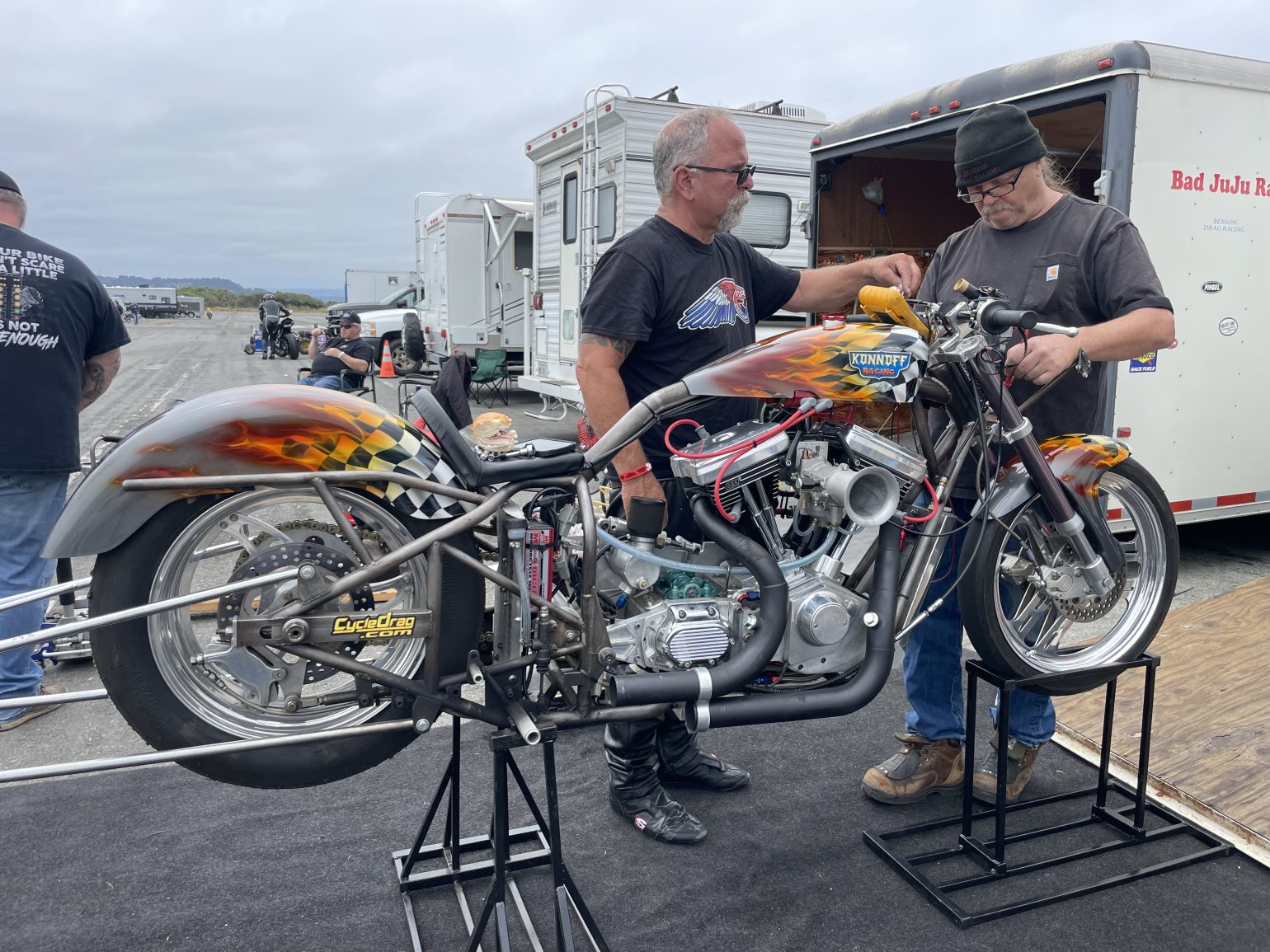 Vincent Testa Crashes Into Wall on Turbo Hayabusa Drag Bike – Drag Bike ...