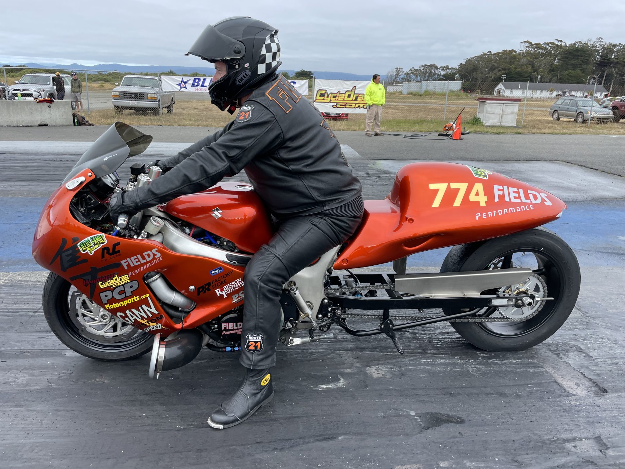 Vincent Testa Crashes Into Wall on Turbo Hayabusa Drag Bike – Drag Bike ...