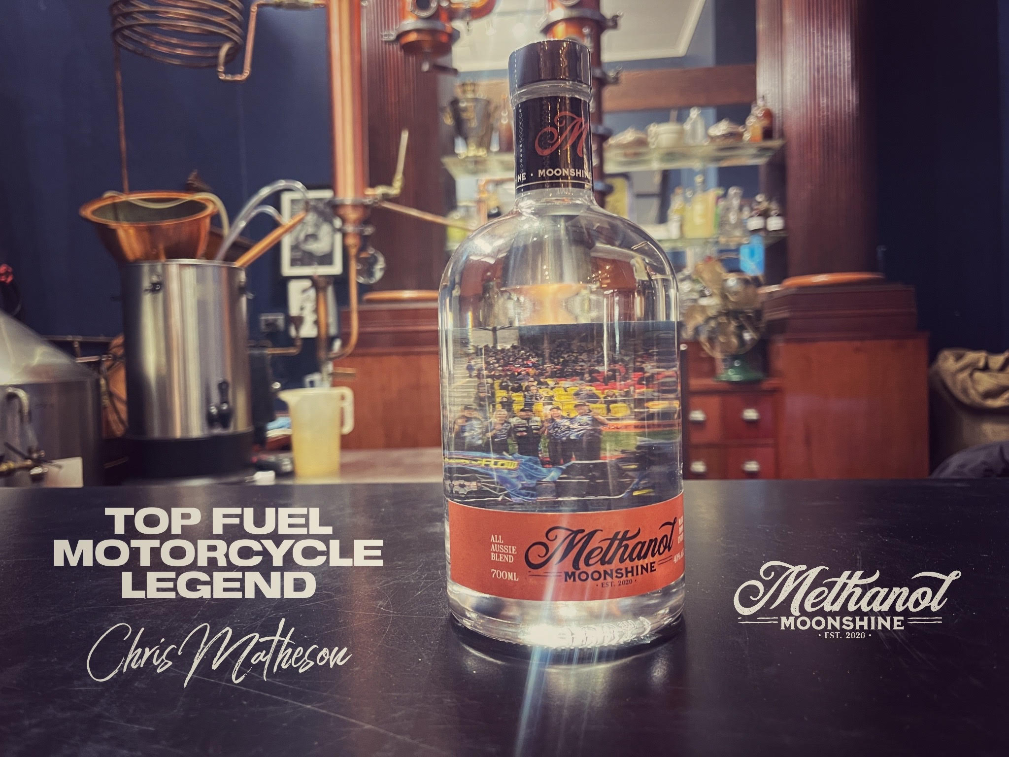 Methanol Moonshine Honors Chris “Nitro Voodoo” Matheson with “5.92” Shine – Drag Bike News