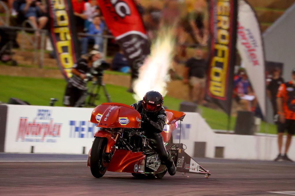 World’s Fastest Amputee Benny Stevens Shines at Westernats – Drag Bike News